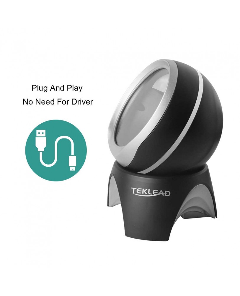 TEKLEAD T-D2 Desktop 2D Image Barcode Scannner